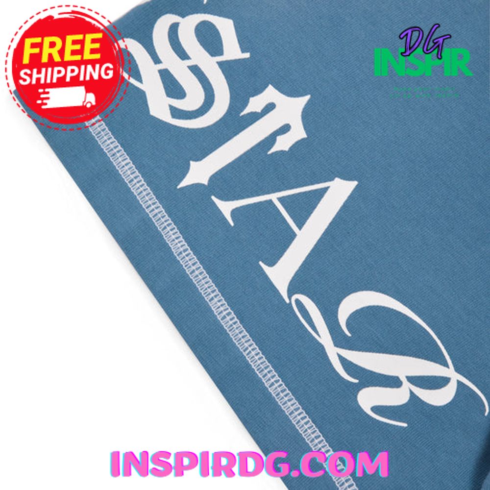 TRAPSTAR SCRIPT 20 TEE DENIM BLUE - InspirDG