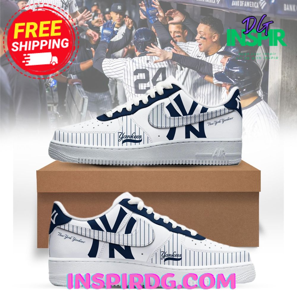Nike x MLB New York Yankees Baseball Air Force 1 - InspirDG