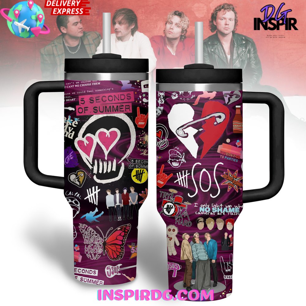 5 Seconds of Summer Heart Stanley Tumbler - InspirDG