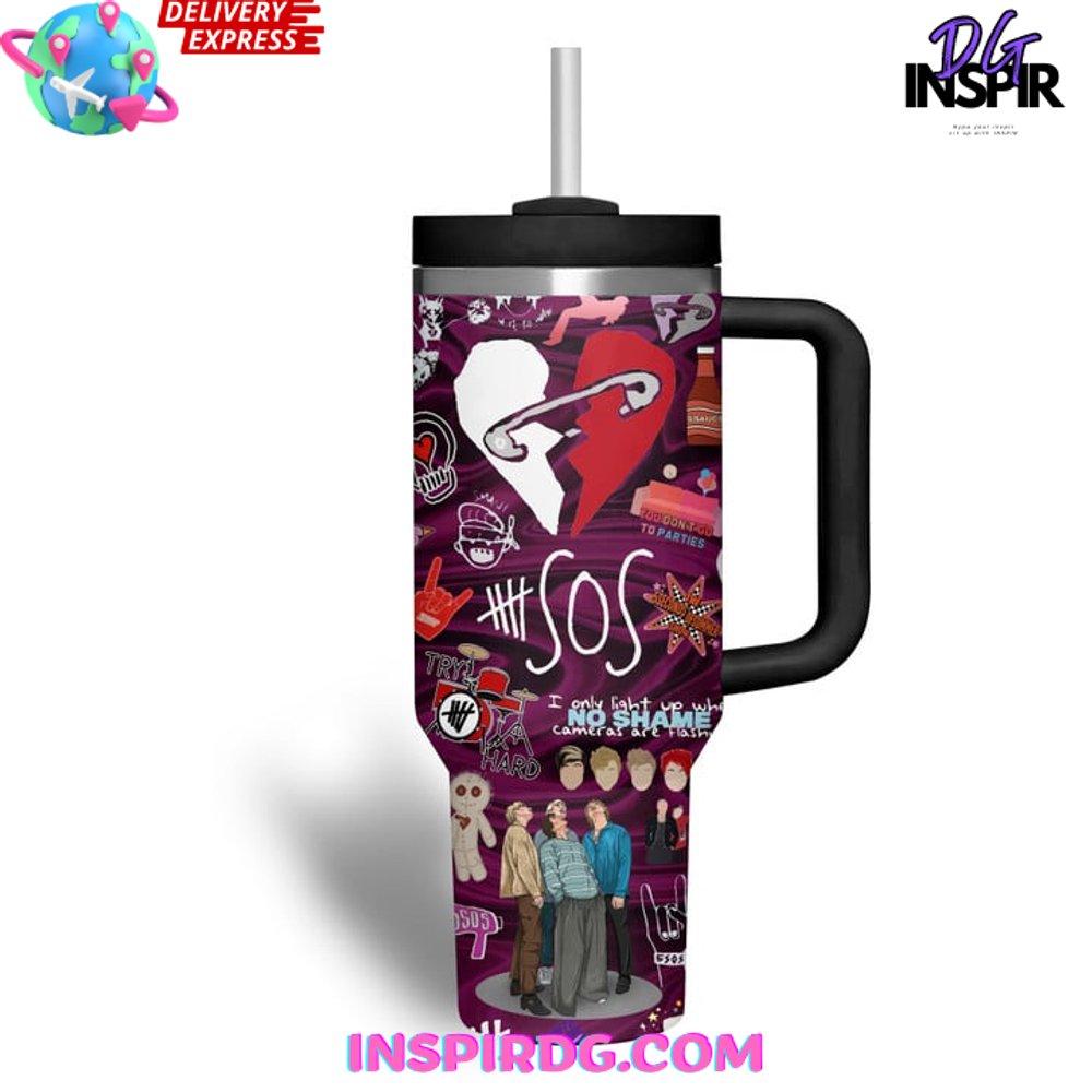 5 Seconds of Summer Heart Stanley Tumbler - InspirDG