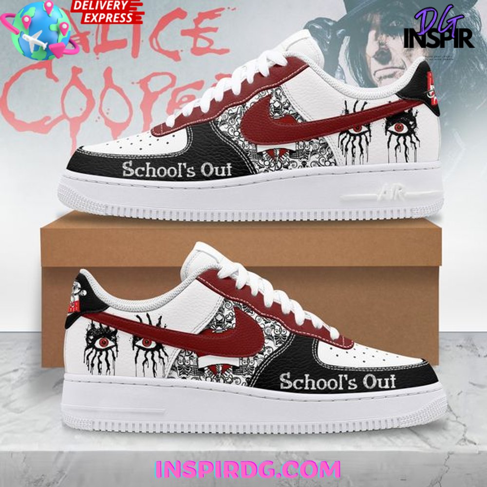 Alice Cooper Schools Out Nike Air Force 1 Sneaker - InspirDG