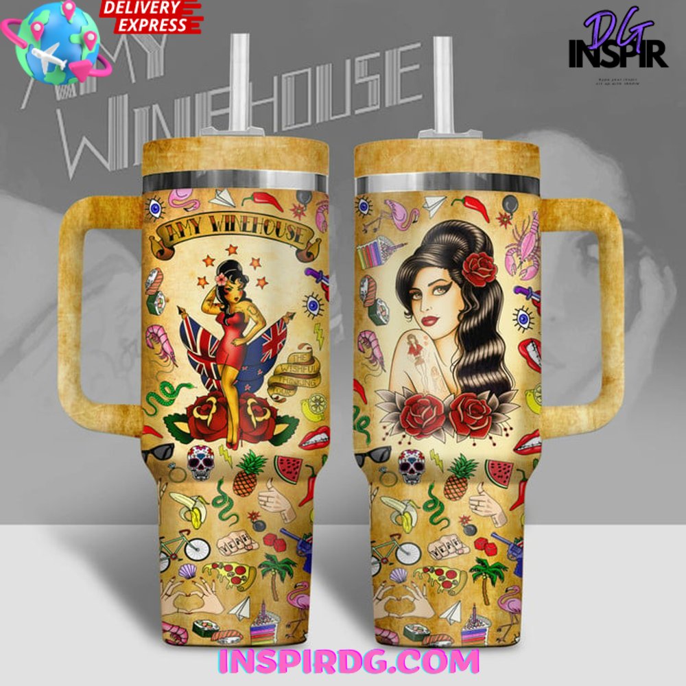Amy Winehouse Limited Edition Stanley Tumbler Cup - InspirDG