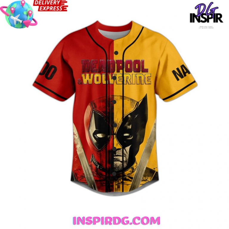 Deadpool Wolverine Customized Baseball Jersey - InspirDG