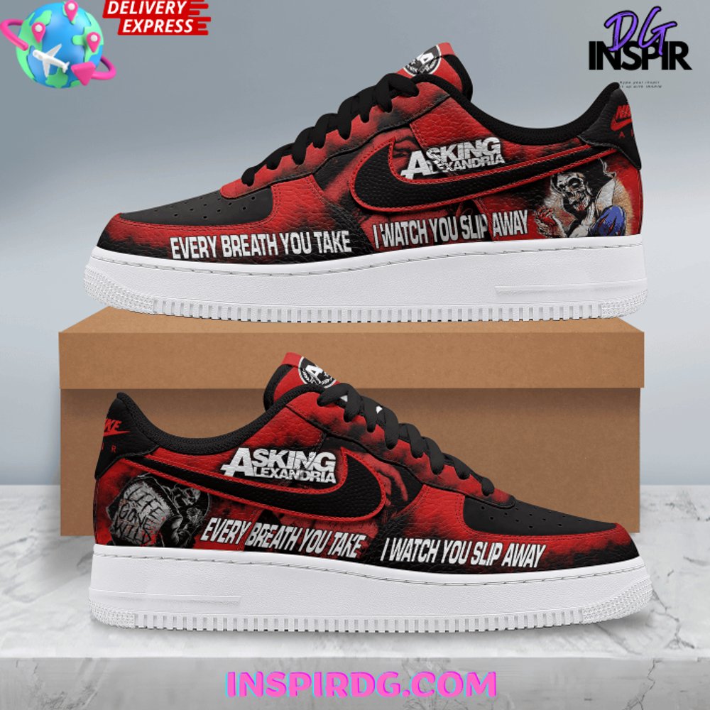 Asking Alexandria Slip Away Nike Air Force 1 - InspirDG