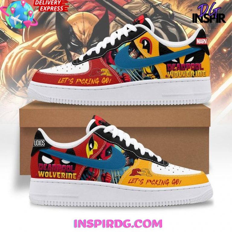 Deadpool vs Wolverine Let's F*cking Go Nike Air Force 1 - InspirDG Deadpool vs Wolverine Let's F*cking Go Nike Air Force 1 - InspirDG