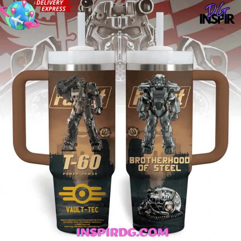 Fallout T-60 Power Armor Stanley Tumbler Cup - InspirDG
