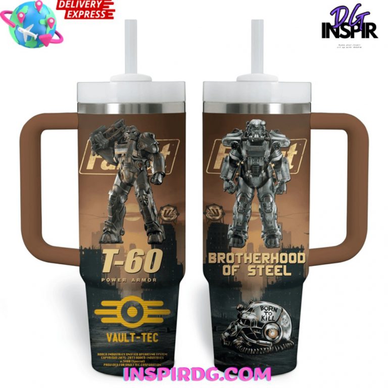 Fallout T-60 Power Armor Stanley Tumbler Cup - InspirDG