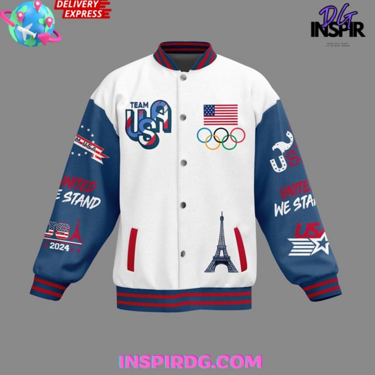Olympic Paris 2024 Team USA Baseball Jacket - InspirDG