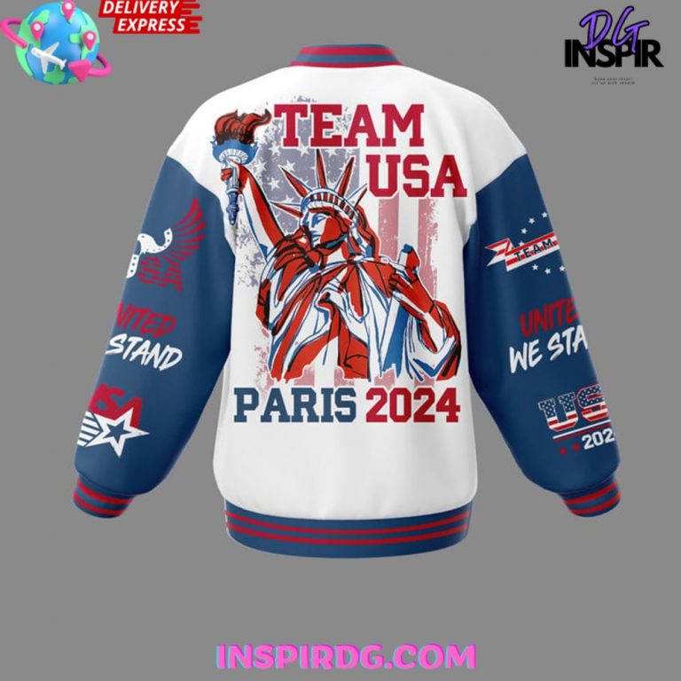 Olympic Paris 2024 Team USA Baseball Jacket - InspirDG