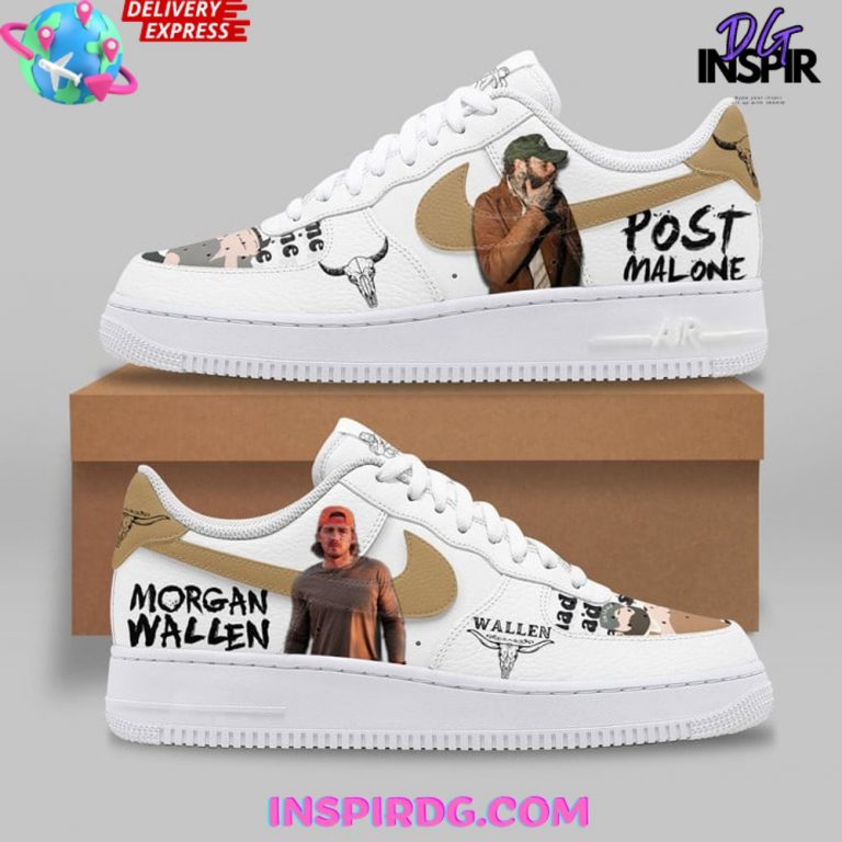 Post Malone x Morgan Wallen Nike Air Force 1 - InspirDG