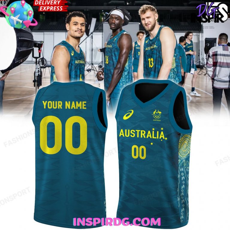 Australia Basketball Olympic Paris 2024 Jersey - InspirDG