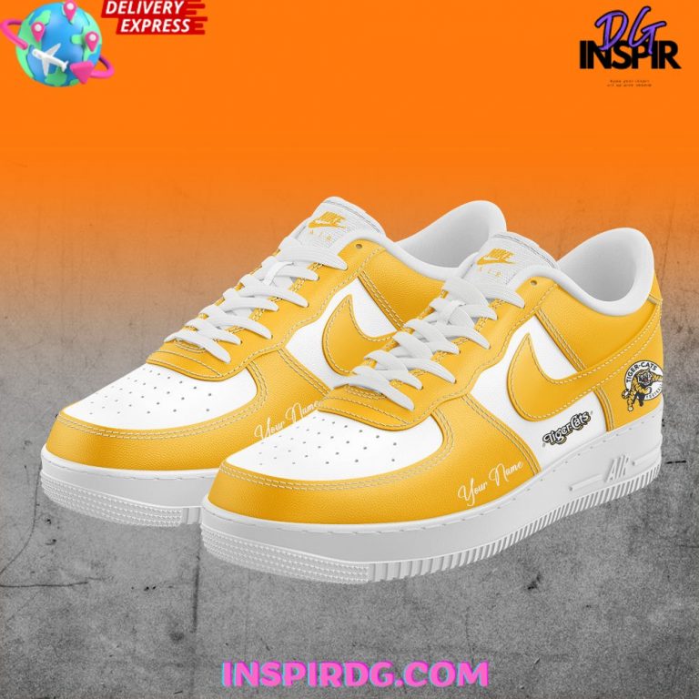 Hamilton Tiger-Cats Limited Edition Nike Air Force 1 - InspirDG