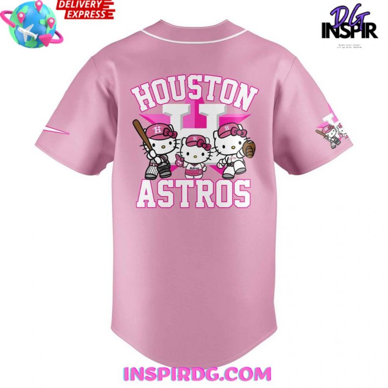 Houston Astros x Hello Kitty Baseball Jersey - InspirDG