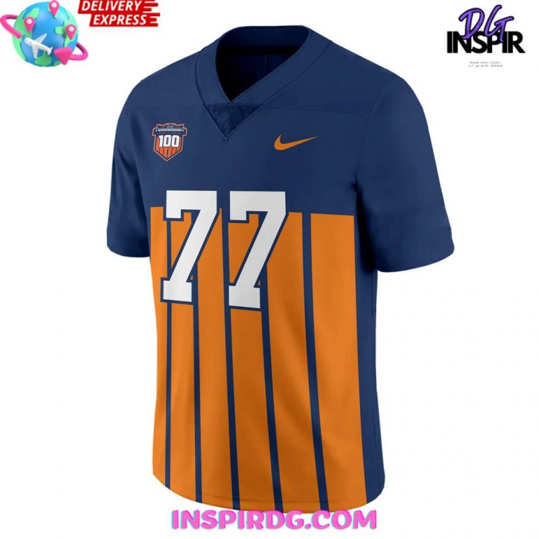 Illinois Unveils Throwback Uniforms 2024 Football Jersey - InspirDG