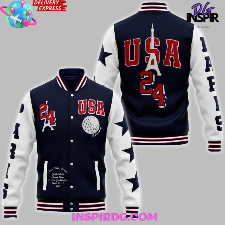 Kathryn Newton The Golf Queen Olympic Baseball Jacket - InspirDG