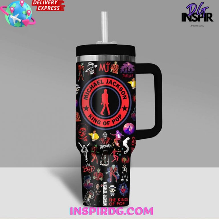 Michael Jackson King Of Pop Stanley Tumbler Cup - InspirDG