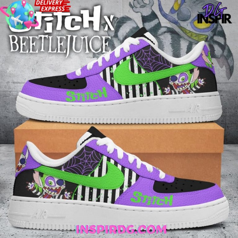Stitch & Beetlejuice Limited Edition Air Force 1 - InspirDG