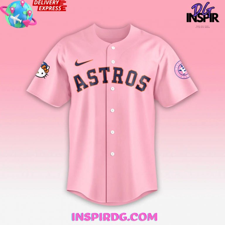 Houston Astros x Hello Kitty Night Baseball Jersey - InspirDG