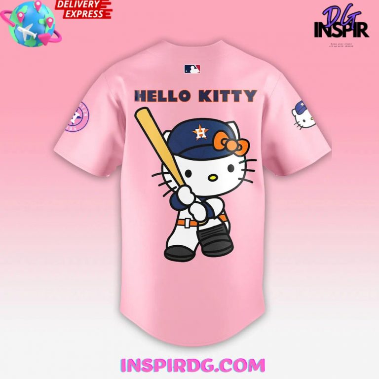 Houston Astros x Hello Kitty Night Baseball Jersey - InspirDG
