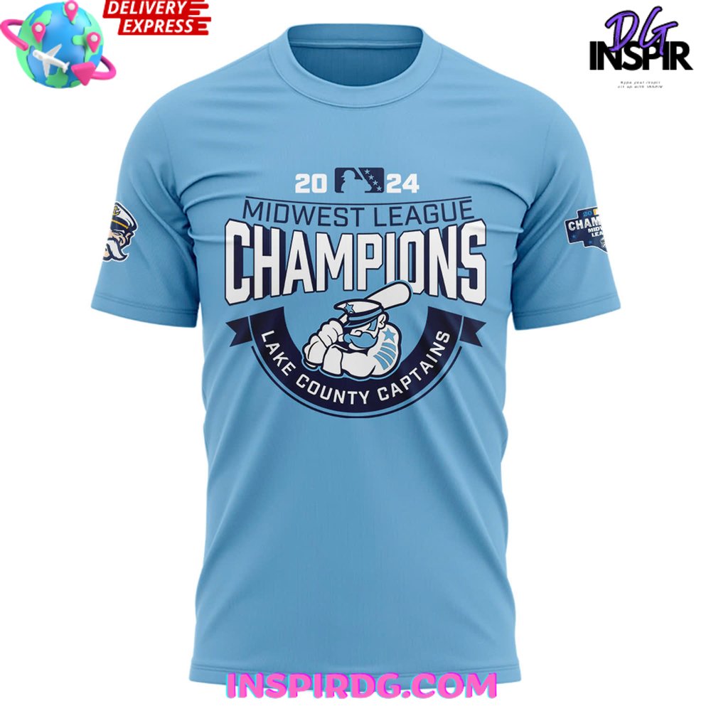Lake County Captains Midwest League Champions 2024 T-Shirt - InspirDG
