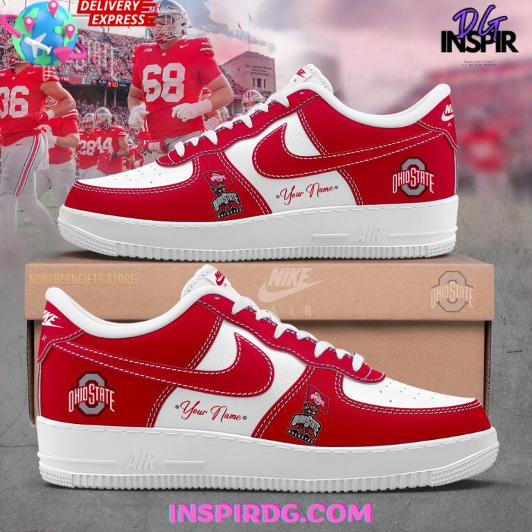 Ohio State Buckeye Custom Nike Air Force 1 - InspirDG