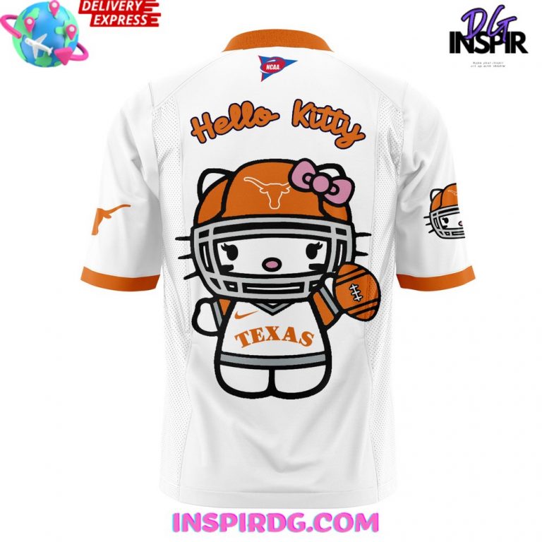 Texas Longhorns x Hello Kitty 2024 White T-Shirt - InspirDG