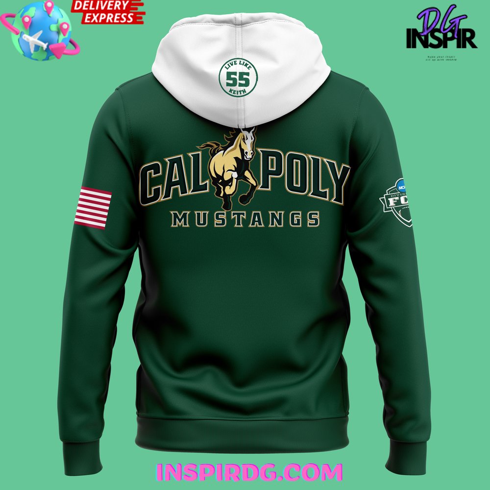 Cal Poly Mustangs Big Sky 2024 Green Hoodie - InspirDG