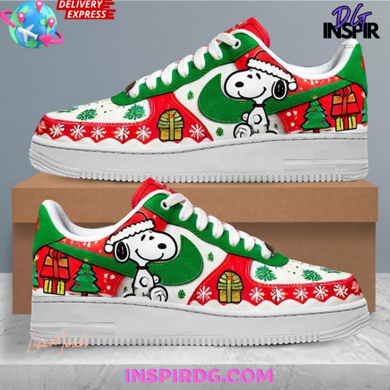 Snoopy Christmas Art Limited Edition Nike Air Force 1 - InspirDG