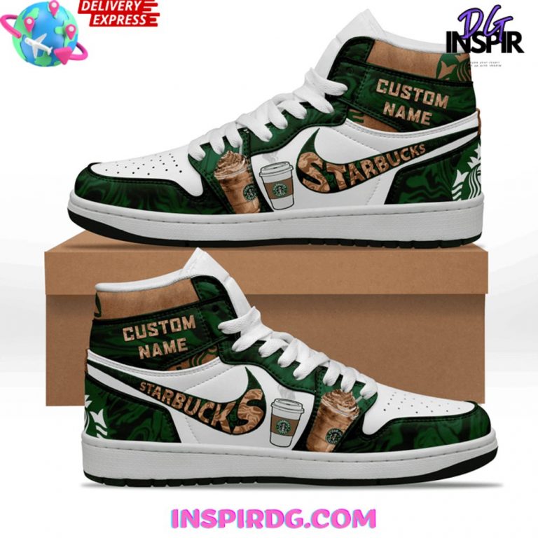 Starbucks x Nike Custom Nike Air Jordan 1 - InspirDG