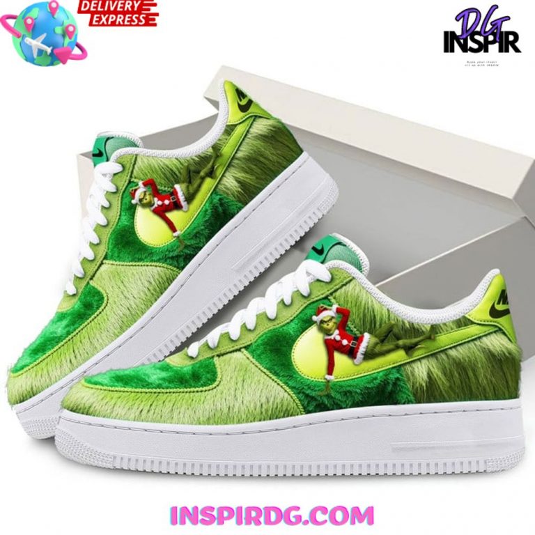 The Grinch Christmas Limited Edition Nike Air Force 1 - InspirDG