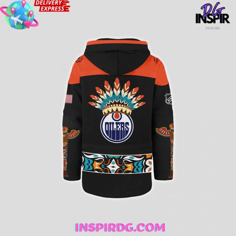 Edmonton Oilers Native American Heritage Special Hockey Jersey - InspirDG