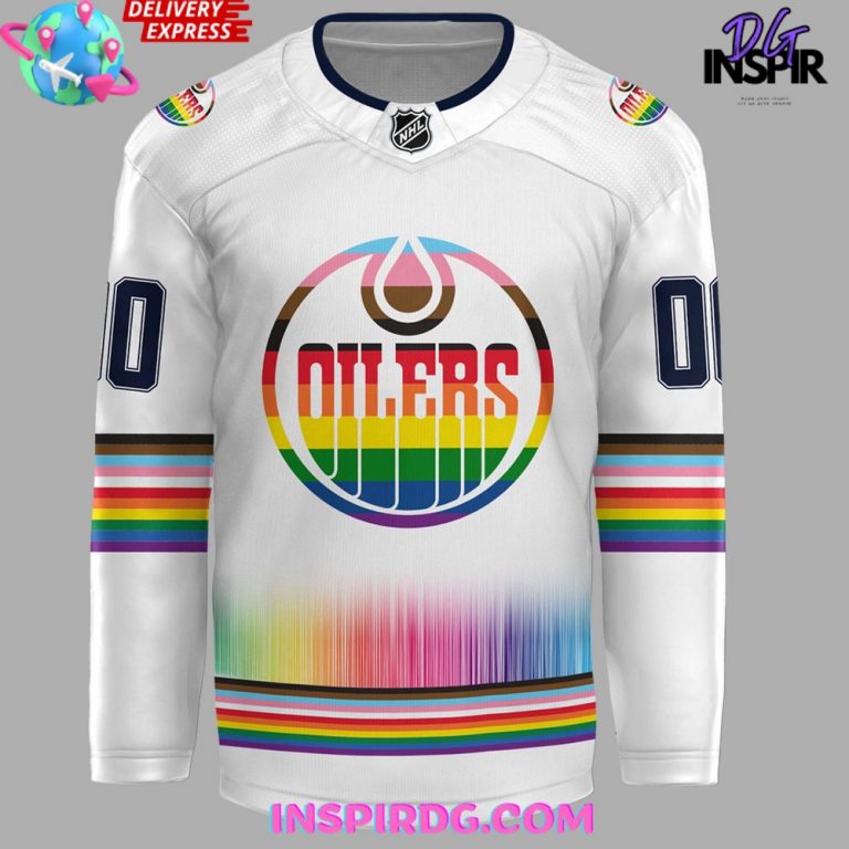Edmonton Oilers Pride Community Special Hockey Jersey - InspirDG