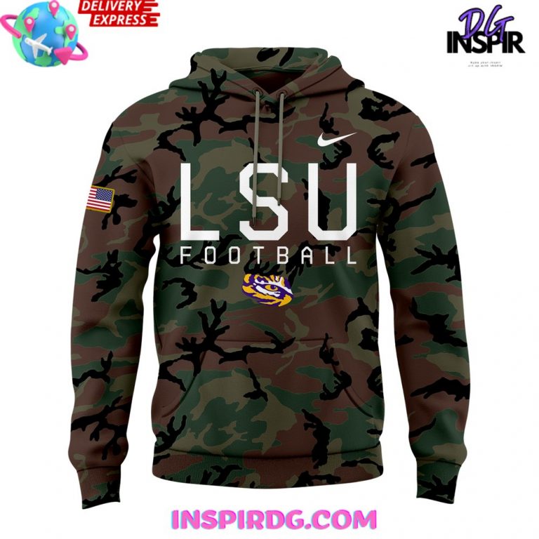 LSU Tigers Military Appreciation 2024 Camo Hoodie - InspirDG