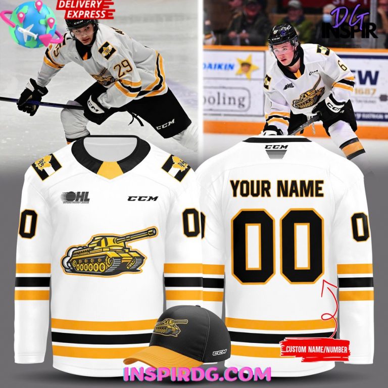 North Bay Battalion 2024-25 White Hockey Jersey - InspirDG