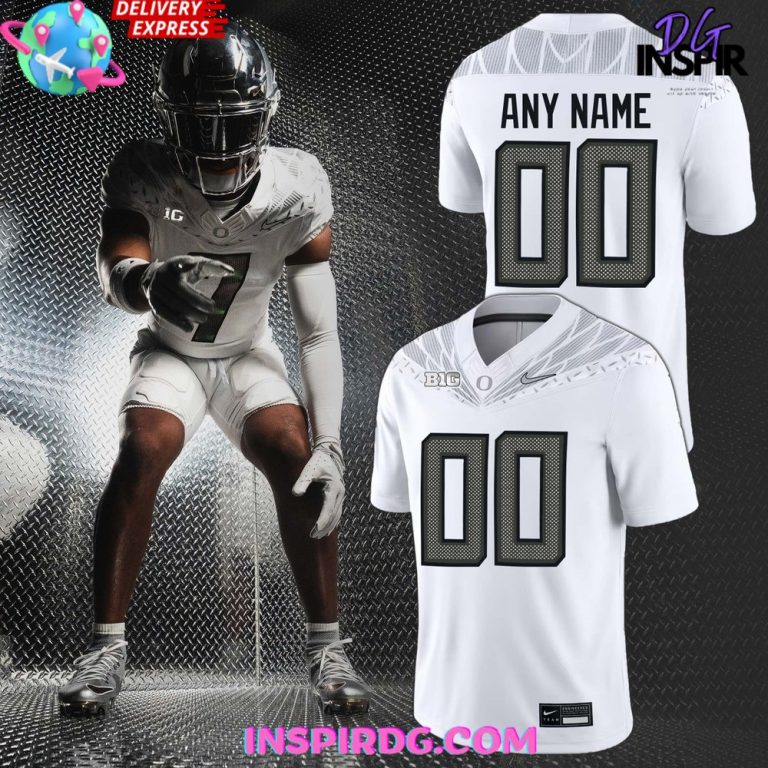 Oregon Ducks Warp Speed Uniform Special Football Jersey - InspirDG