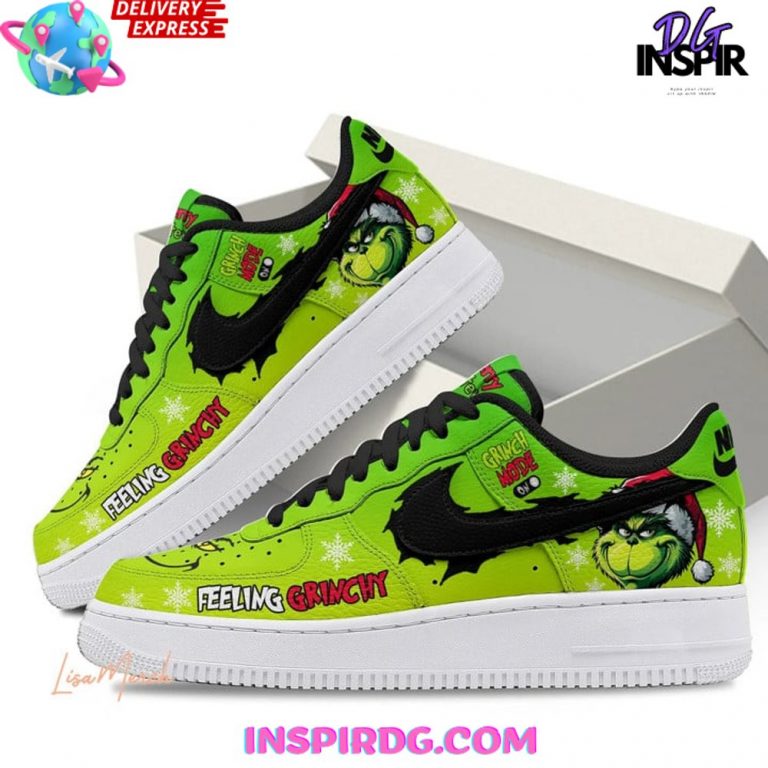 The Grinch Feeling Grinchy Limited Edition Nike Air Force 1 - InspirDG