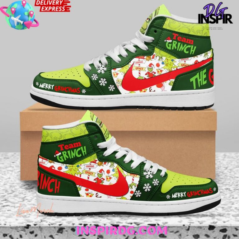 The Grinch Merry Grinchmas Limited Edition Nike Air Jordan 1 - InspirDG