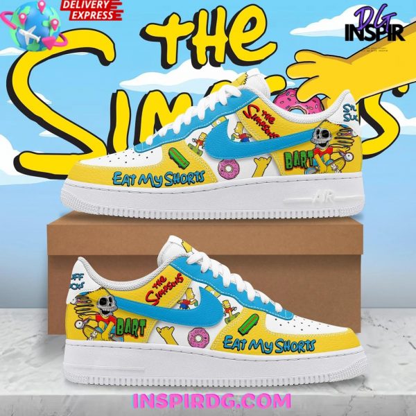 The Simpsons Eat My Shorts Limited Edition Nike Air Force 1 - InspirDG