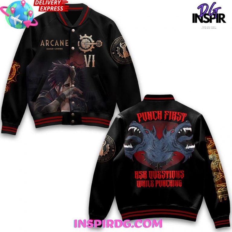 Arcane League of Legends Vi Special Edition Varsity Jacket - InspirDG