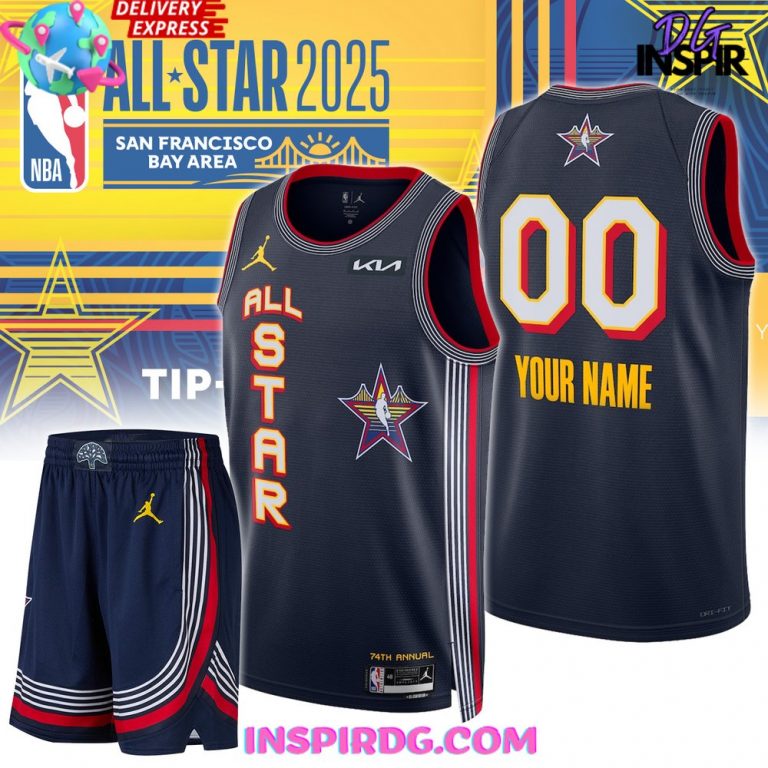 2025 NBA All-Star Game Uniforms Navy Blue Jersey - InspirDG