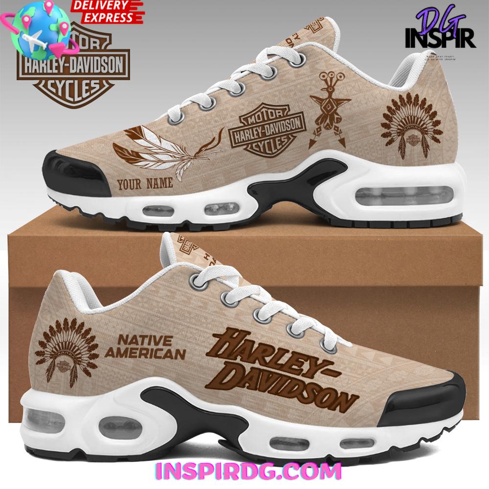 Harley Davidson Native American Limited Edition Nike Air Plus Shoes ...