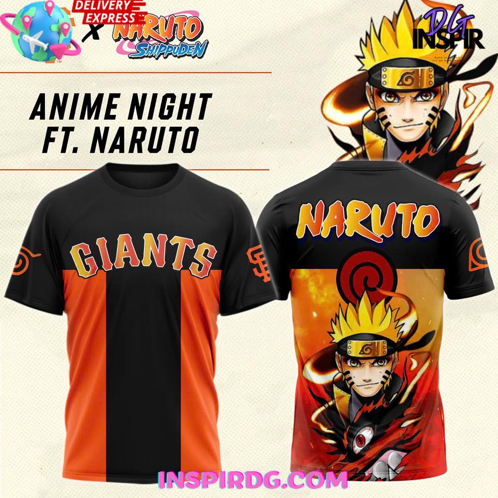 San Francisco Giants x NARUTO Night 2025 T-Shirt - InspirDG