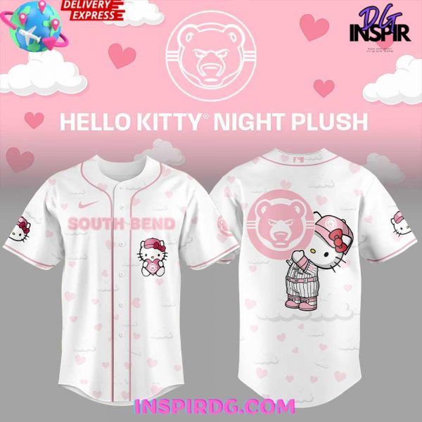 South Bend Cubs Hello Kitty Night 2025 Baseball Jersey - InspirDG