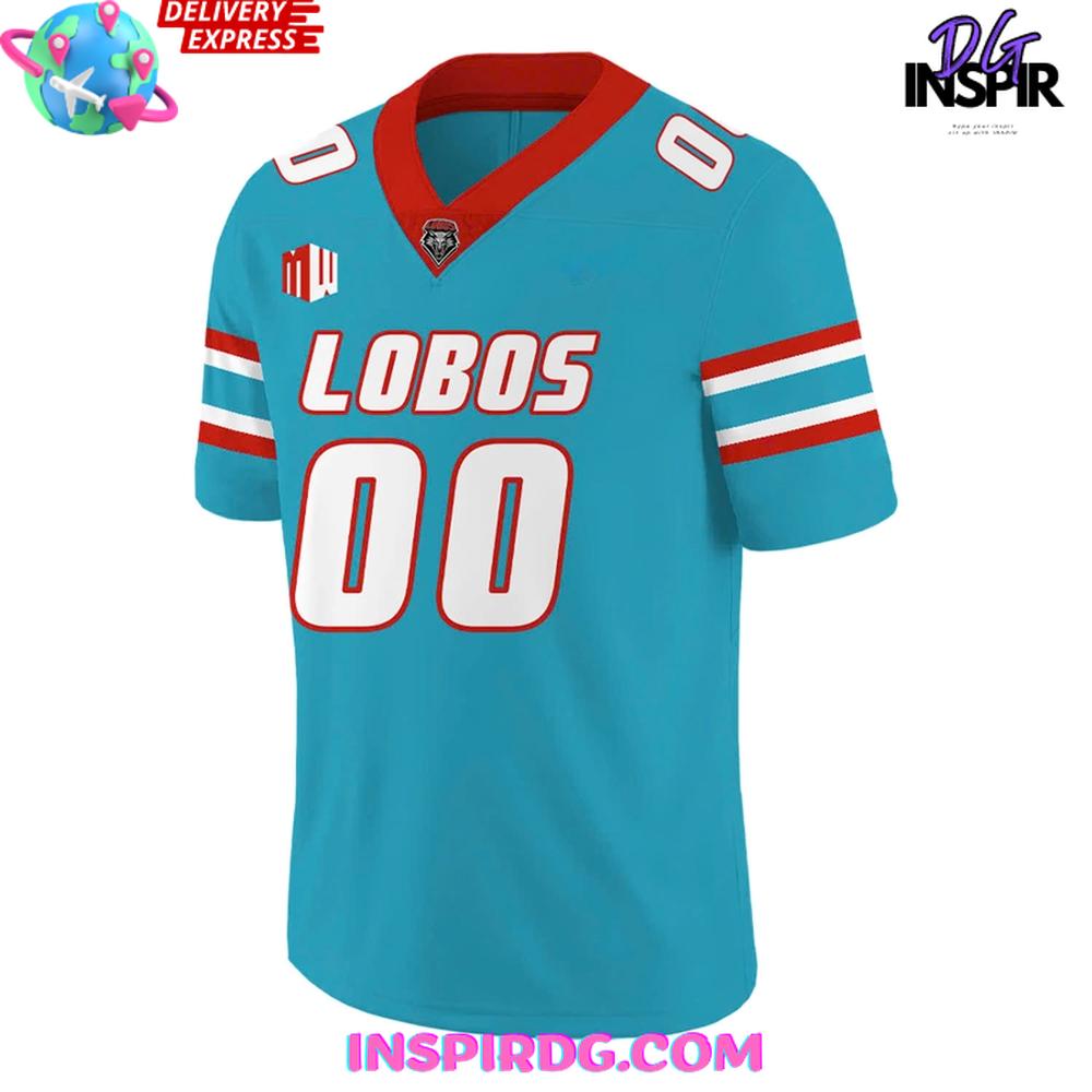Special New Mexico Lobos The Turquoise Uniform 2025 Football Jersey ...