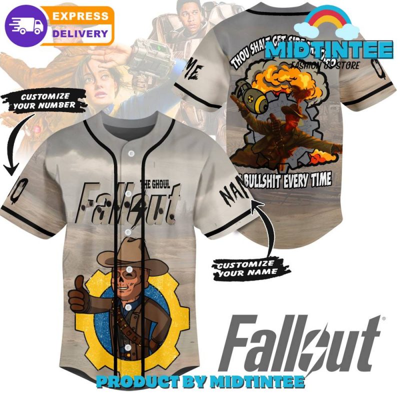 Fallout The Ghoul Customized Baseball Jersey - Midtintee